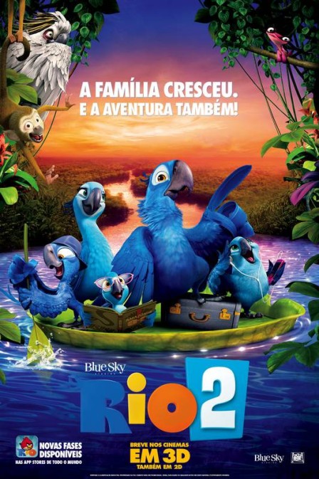 ‘Rio 2’: Animação com voz de Rodrigo Santoro tem pôster nacional divulgado