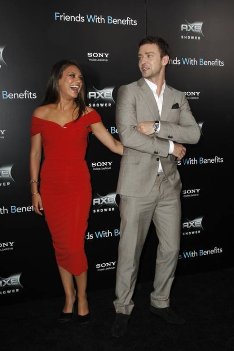 Veja fotos de Justin Timberlake no lançamento do filme 'Amizade colorida'