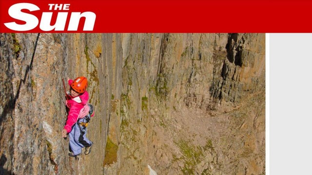 Menina de nove anos escala uma das montanhas mais perigosas dos Estados ...